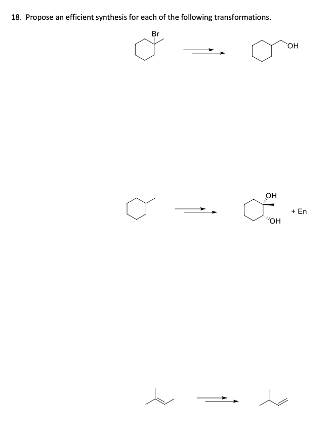 Solved Propose an efficient synthesis for each of the | Chegg.com