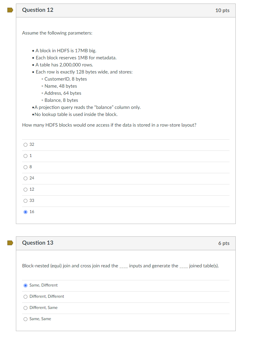 Solved Assume the following parameters: - A block in HDFS is | Chegg.com