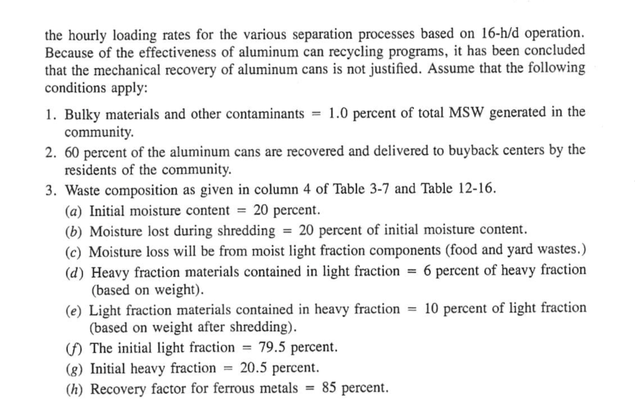 12-9. Use binary separation theory to find the | Chegg.com