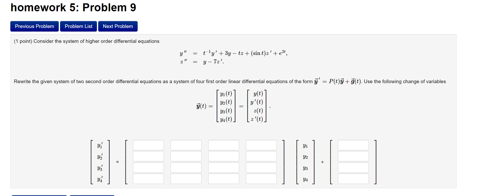 Solved homework 5: Problem 9 Previous Problem Problem List | Chegg.com