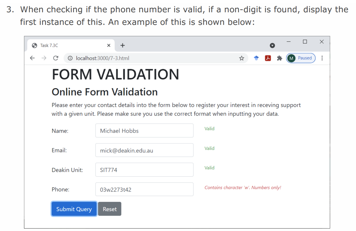 Solved Edit this code validation to look like the | Chegg.com