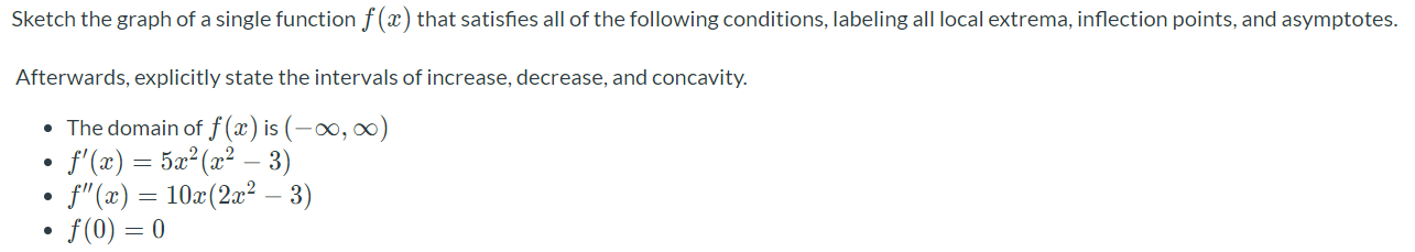 Solved Sketch the graph of a single function f(x) that | Chegg.com