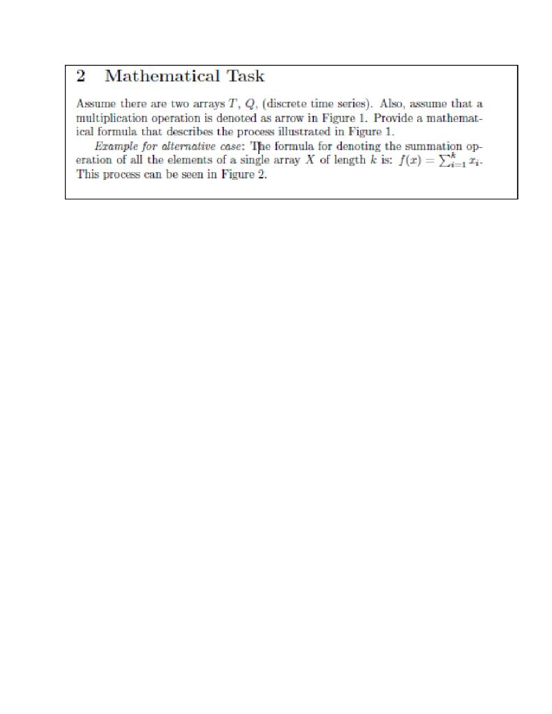 2 Mathematical Task Assume there are two arrays T, Q, | Chegg.com