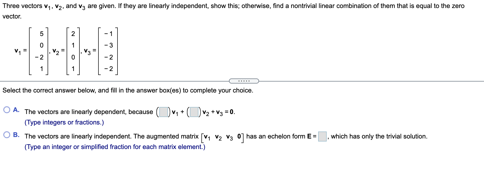 Solved Save Three vectors v1 , v2 , and v3 are given. If | Chegg.com