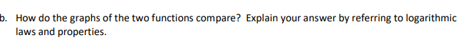 Solved 2. Given the functions f(x) = log3(3x) and g(x) = | Chegg.com