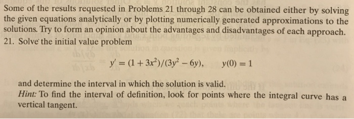 Solved Some of the results requested in Problems 21 through | Chegg.com