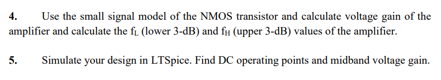 Solved Pre-Lab Assignment Part 1. Common-Source Amplifier | Chegg.com