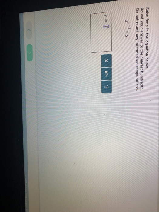 Solved Solve for y in the equation below Round your answer | Chegg.com