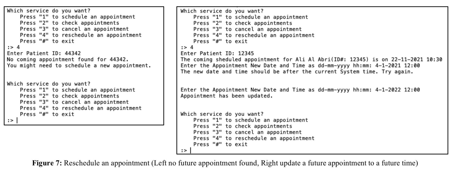 Solved Java... Read the initial appointments records from a | Chegg.com