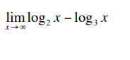 Solved limx→∞log2x−log3x | Chegg.com