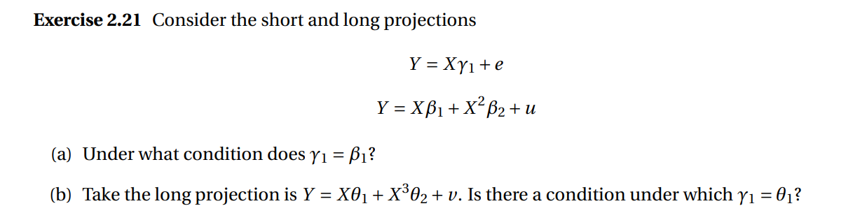 Solved Exercise 2.21 ﻿Consider the short and long | Chegg.com