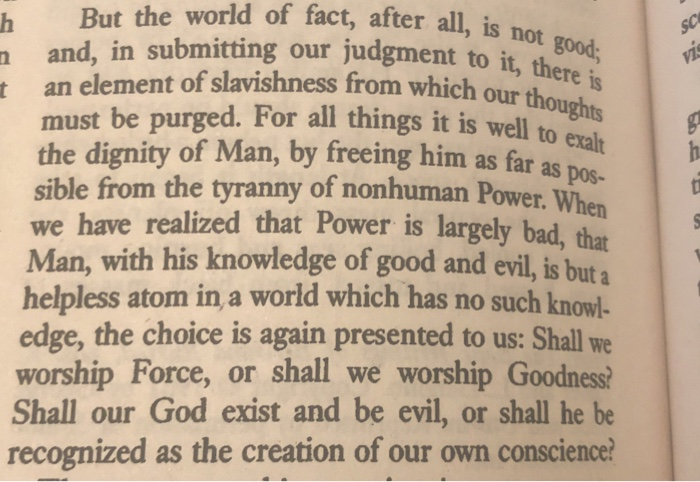Solved h But the world of fact, after all, is 1, is not good | Chegg.com