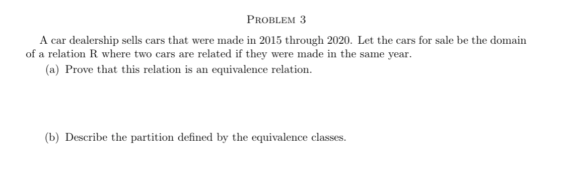 Solved PROBLEM 3 A car dealership sells cars that were made | Chegg.com