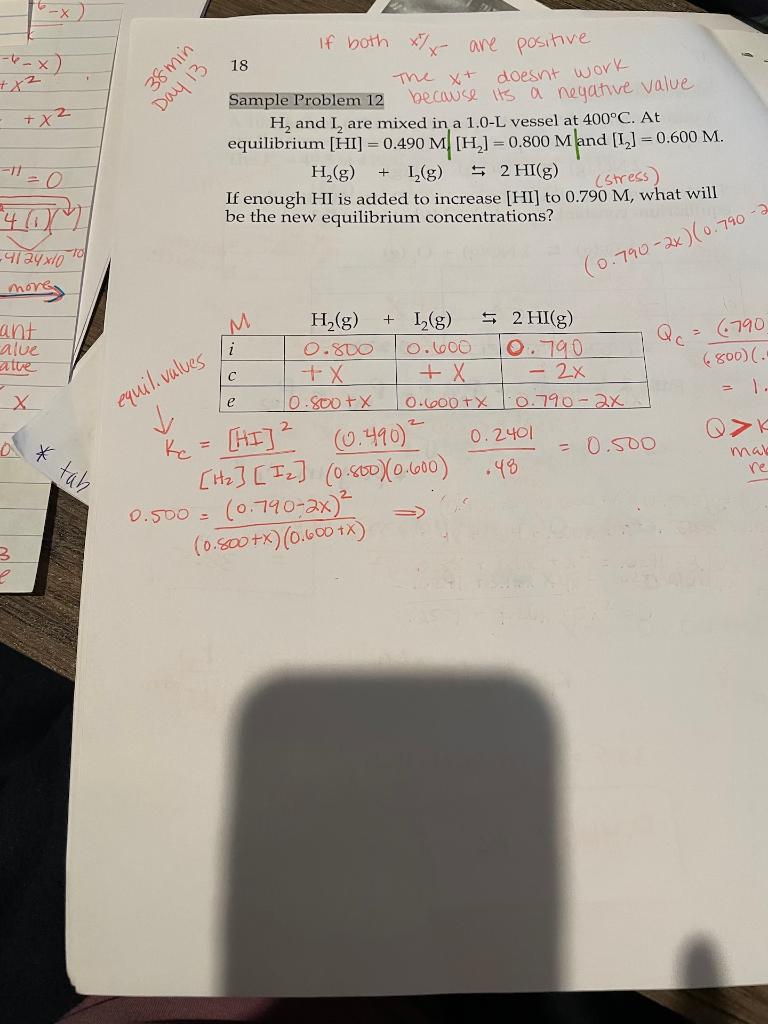 Solved We are working ICE equilibrium questions and I cannot | Chegg.com