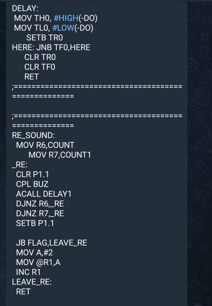 MAIN: ORG 0000H DO EQU 523 RE EQU 587 MI EQU 659 FA | Chegg.com