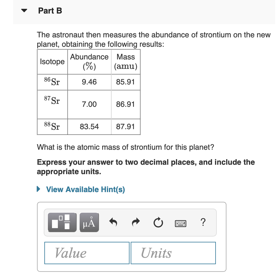 Solved Atomic mass is a weighted average of the masses of | Chegg.com