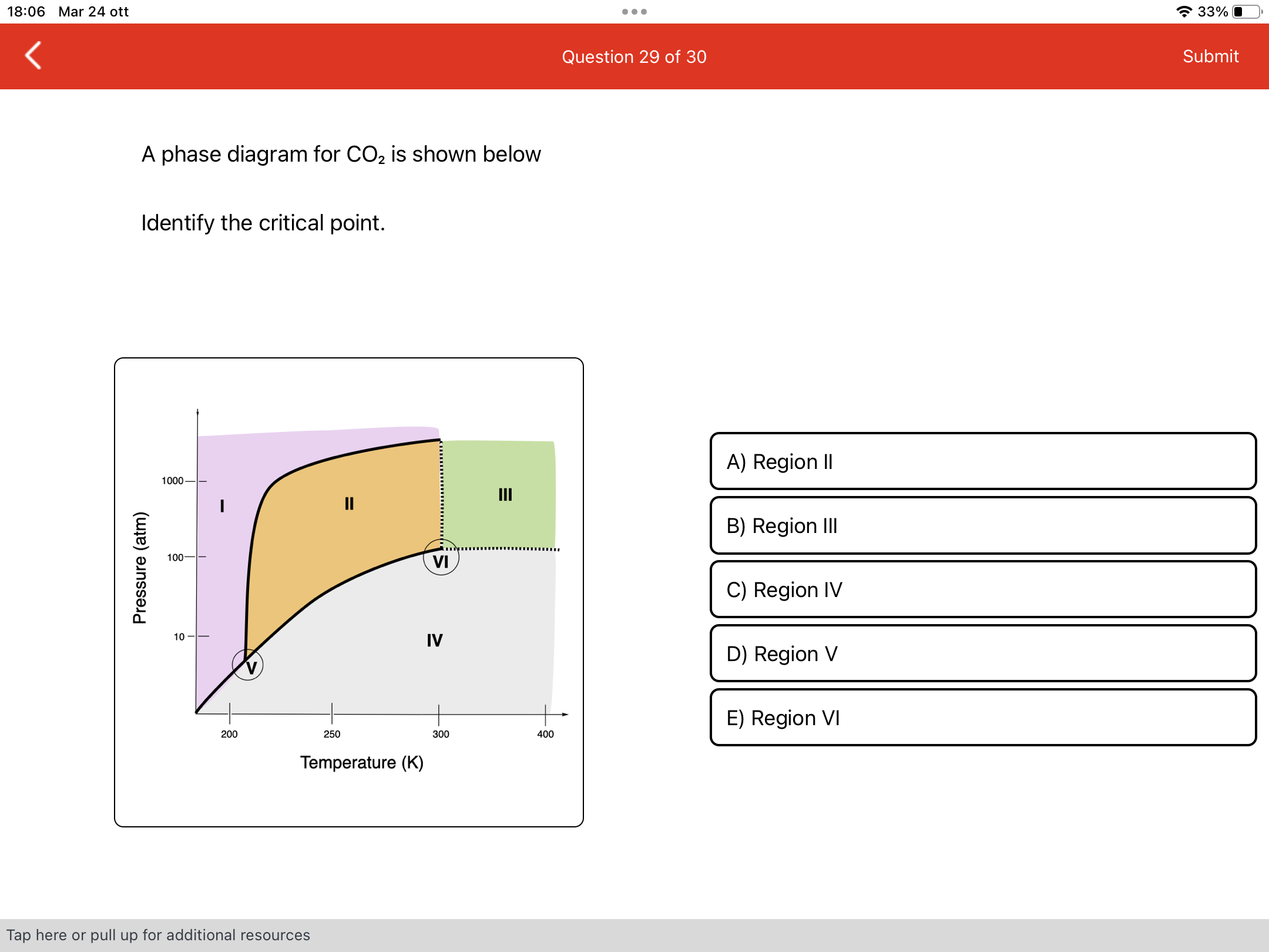 Solved A phase diagram for CO2 is shown below Identify the | Chegg.com