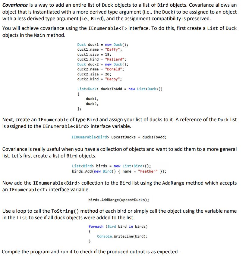 Solved In this exercise, you will practice class inheritance | Chegg.com