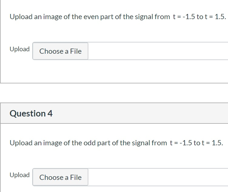 Solved Problem 3 (Even and odd parts). Express the following | Chegg.com