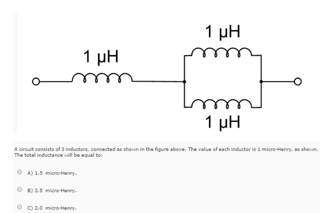 Solved 1μΗ 1 HH A circuit consists of 3 inductors, connected | Chegg.com