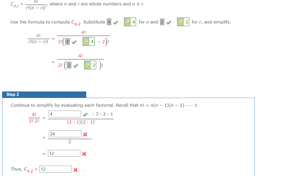 Solved n! r!(n - r)! where n and rare whole numbers and nr. | Chegg.com