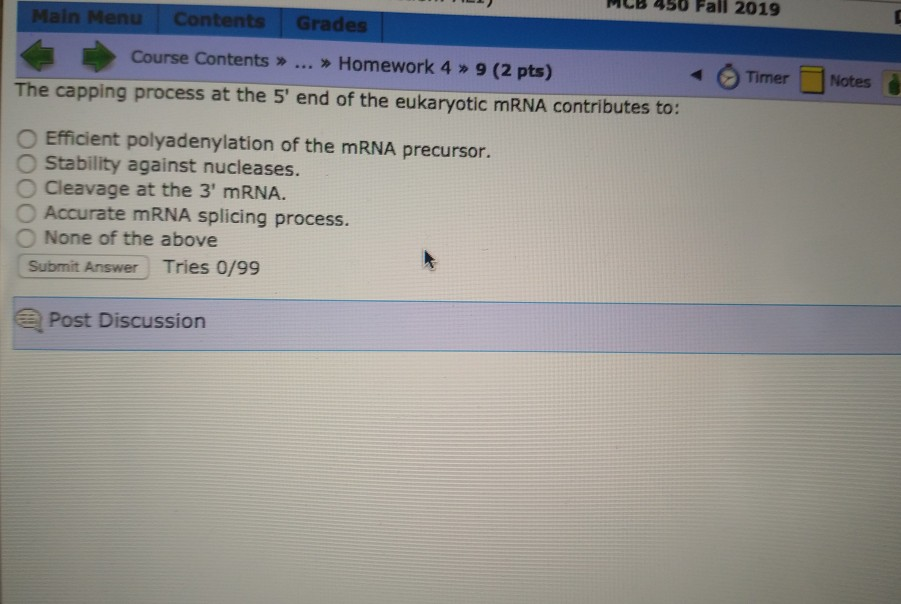 Solved Course Contents » ... » Homework 4 » 6 (2 pts) Timer | Chegg.com
