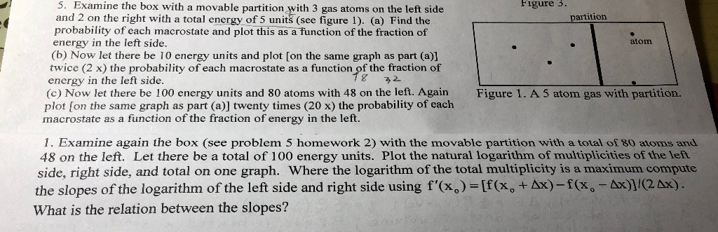 Figure 3. partition atom 5. Examine the box with a | Chegg.com