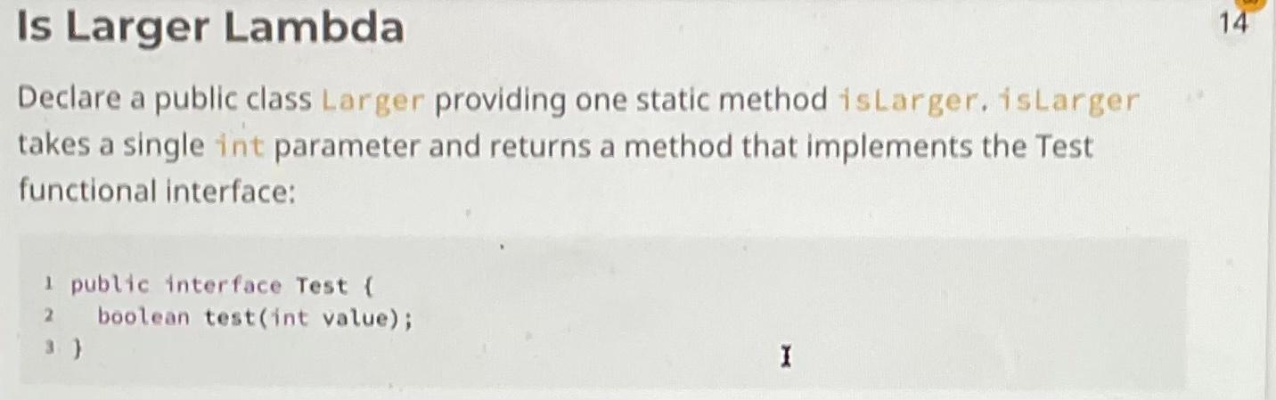 Solved CO 14 Is Twice Lambda Declare a public class IsTwice | Chegg.com
