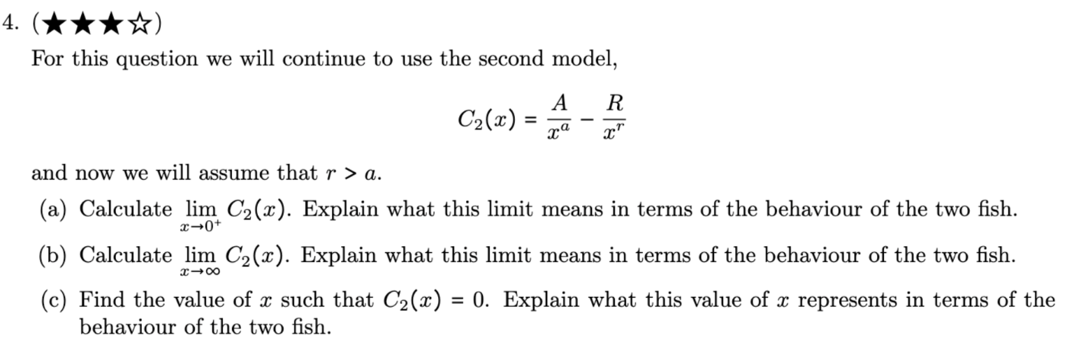 Solved C2(x)=Axa-RxrAssume that r>a. ﻿Assume that A and R | Chegg.com