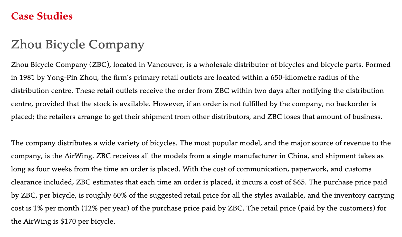 Solved Zhou Bicycle Company Zhou Bicycle Company (ZBC), | Chegg.com
