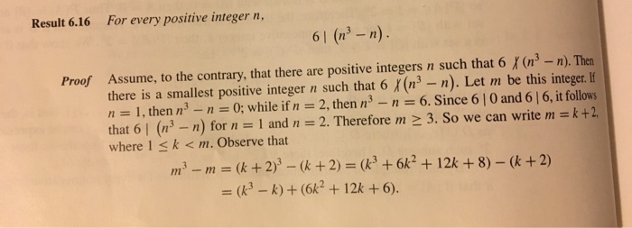 Solved mathematical proof： proof by minimum counter example: | Chegg.com