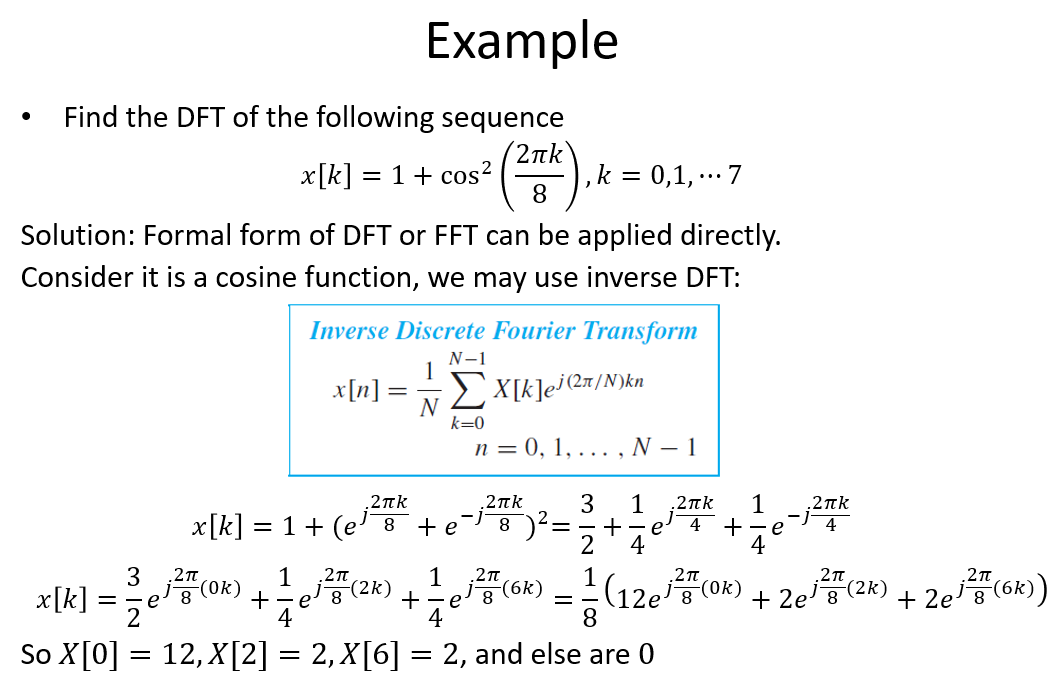 Solved 2. Find the DFT of the following sequence 2πη 2πης | Chegg.com
