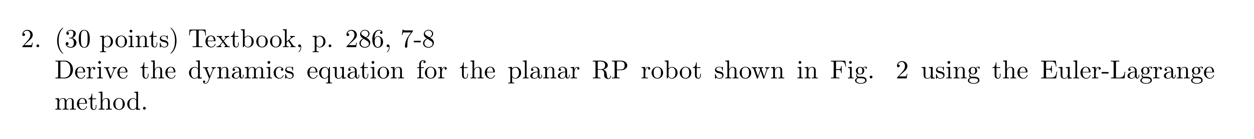 2. (30 points) Textbook, p. 286, 7-8 Derive the | Chegg.com