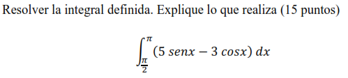 Solved Resolver la integral definida. Explique lo que | Chegg.com