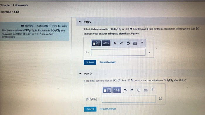 Solved Chapter 14 Homework Exercise 14.55 Part C ㎜ Review | Chegg.com