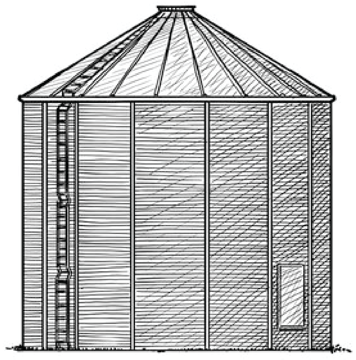Solved A farmer has a circular silo that has a diameter of | Chegg.com