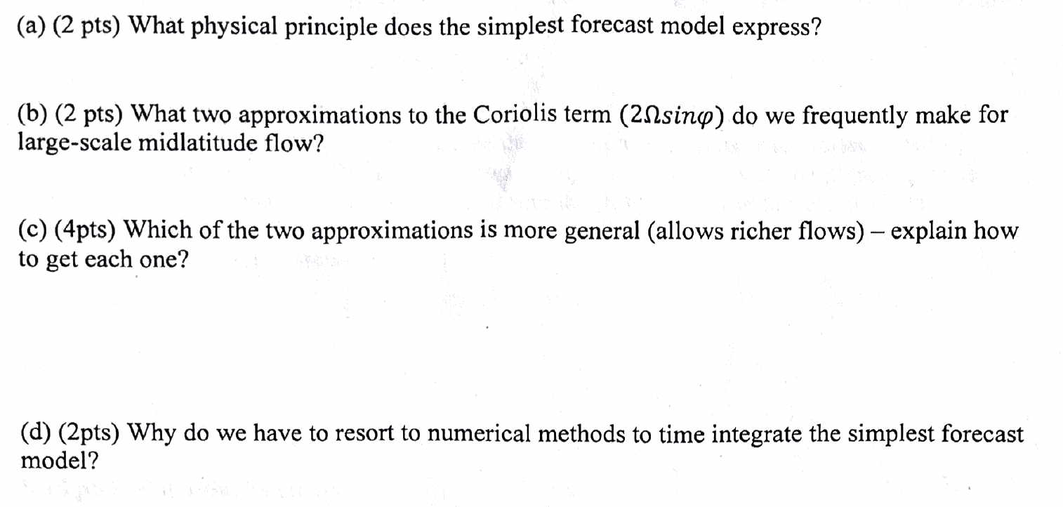Solved (a) (2 pts) What physical principle does the simplest | Chegg.com