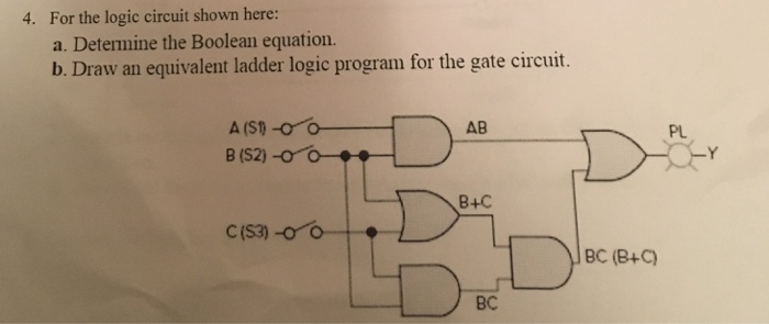 Solved For the logic circuit shown here: Determine the | Chegg.com