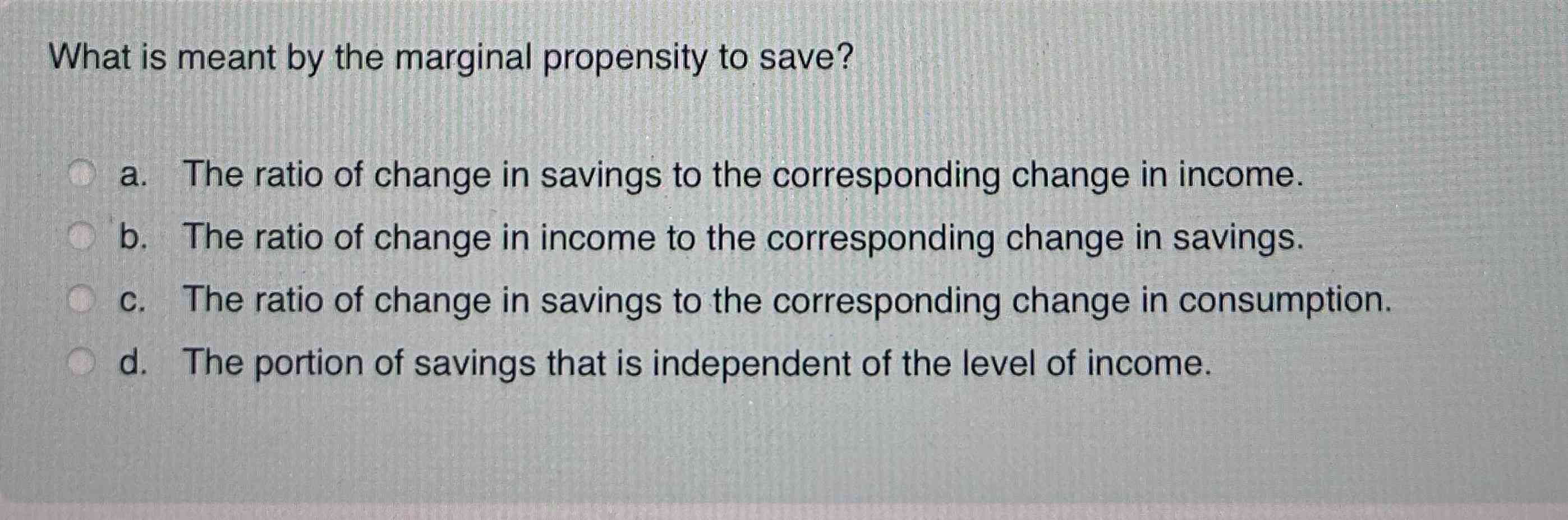 Solved What is meant by dis-savings?a. ﻿The level of savings | Chegg.com