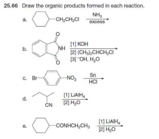 Solved Draw the organic products formed in each reaction NH3 | Chegg.com