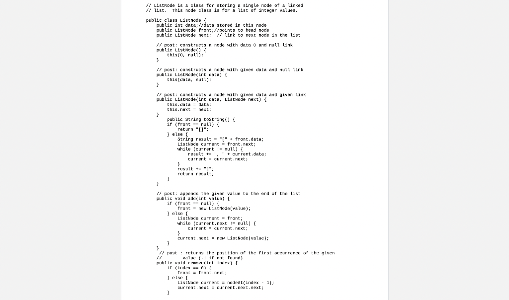 Solved • Write methods called min and max that return the | Chegg.com