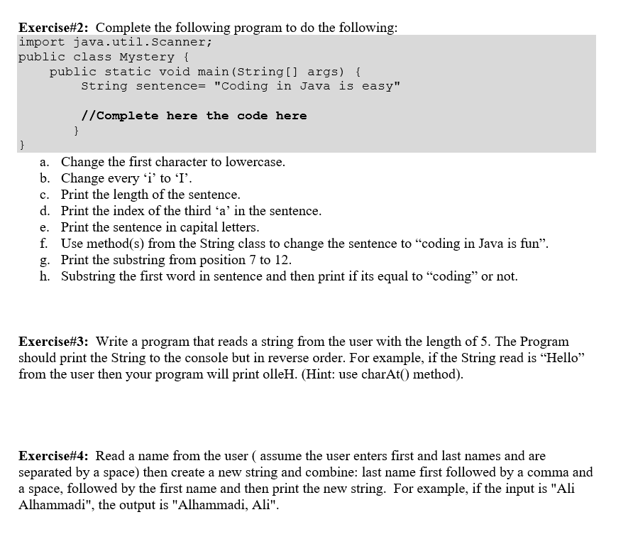 Solved Exercise 1 Write A Program Which Calculates And 