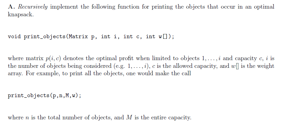 (Solved) : Recursively Implement Following Function Printing Objects ... (Solved) : Recursively Implement Following Function Printing Objects ...