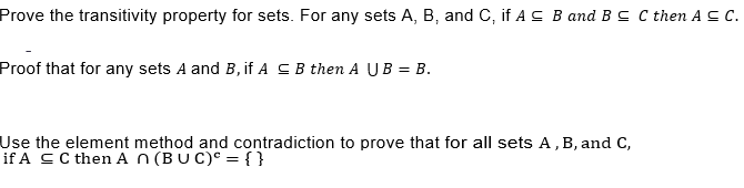 Solved Help me with these question: Prove the transitivity | Chegg.com