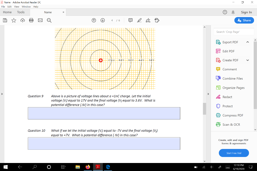 Solved Name - Adobe Acrobat Reader DC File Edit View Window | Chegg.com
