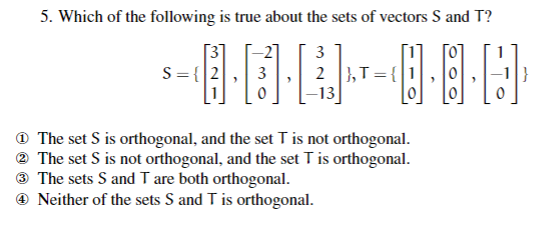 Solved 5. Which of the following is true about the sets of | Chegg.com