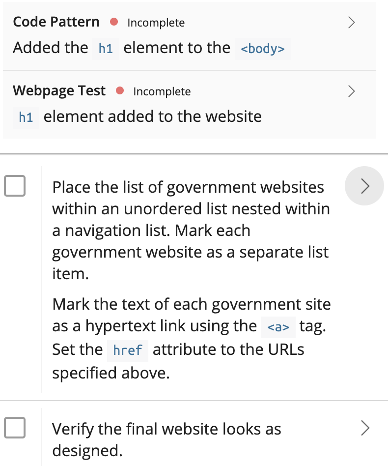 Solved Summary Use HTML to create a navigation list of 10 | Chegg.com