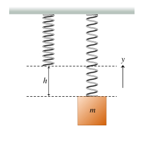 Solved A block of mass m= 2.00 kgkg is attached to the end | Chegg.com