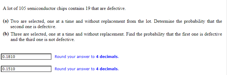 Solved The first answer is right and the second answer is | Chegg.com