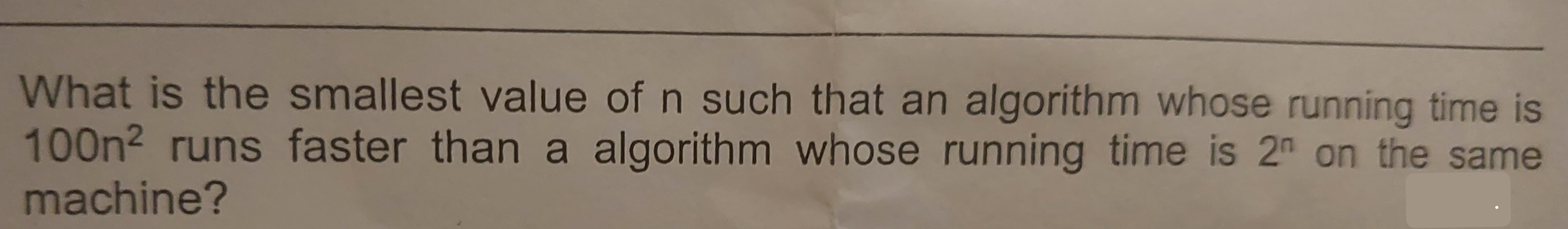 What is the smallest value of n ﻿such that an | Chegg.com